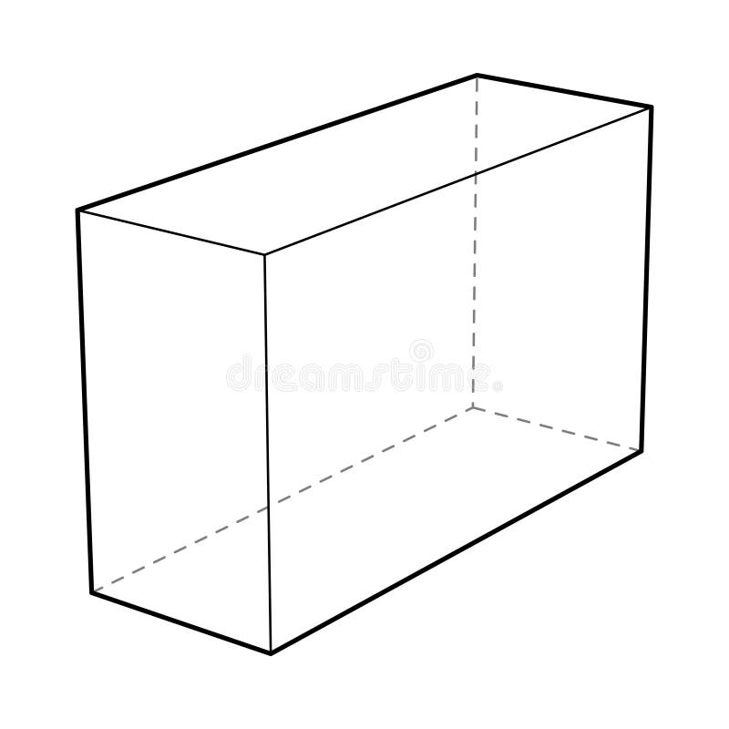 Cuboid Stereometric Shape Composition Stock Vector - Illustration of ...