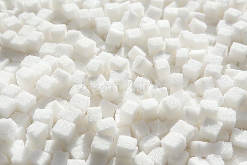 Primer Del Cubo Del Azúcar Refinado Foto de archivo - Imagen de dulce ...