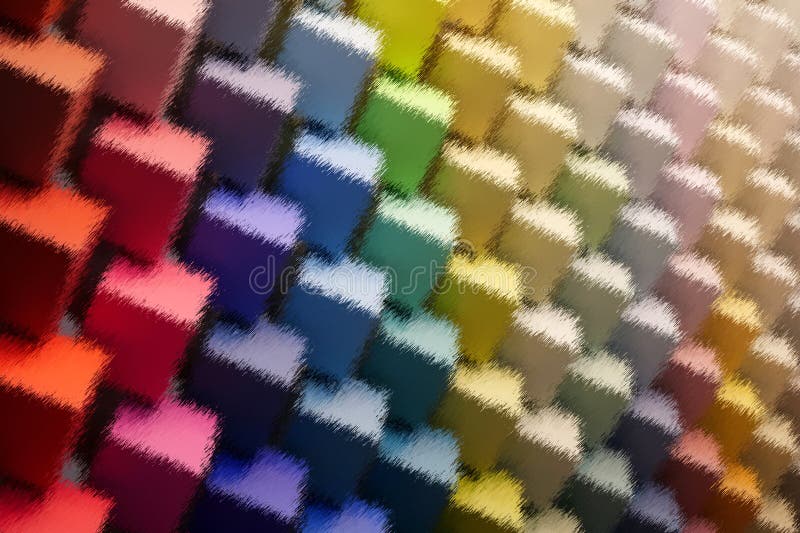 Cubos Multicoloridos. Paleta De Cores E Gama De Cores Ilustração Stock ...