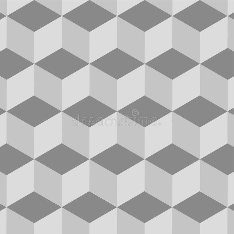 Abstract Vector Background with Grey Cubes Stock Illustration ...