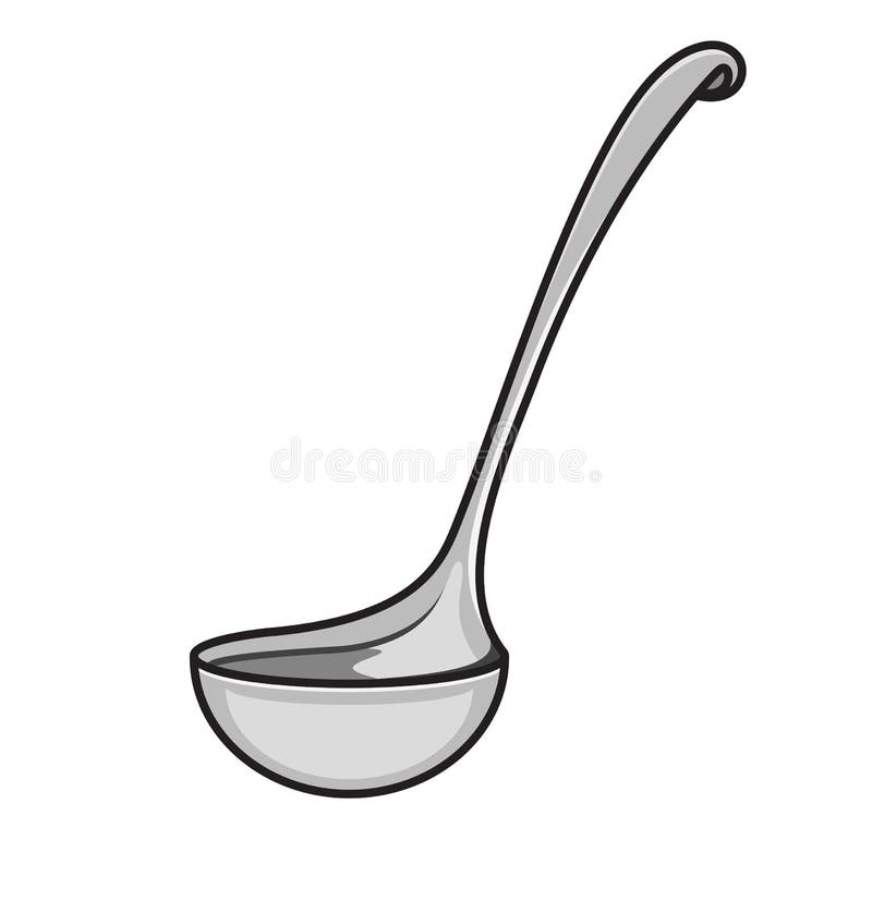 Cucharón ilustración del vector. Ilustración de movimiento - 52007474