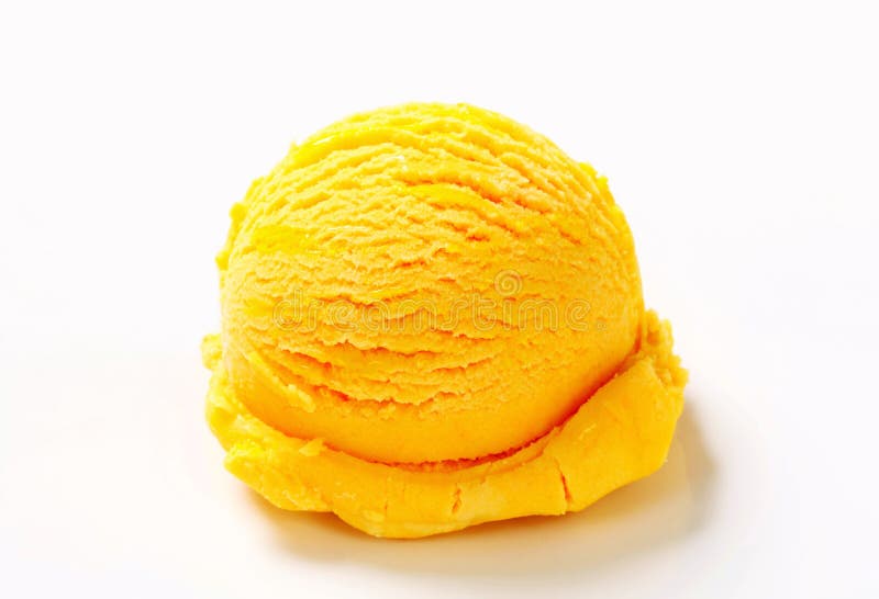 Bola Del Helado De Vainilla Foto de archivo - Imagen de hielo ...