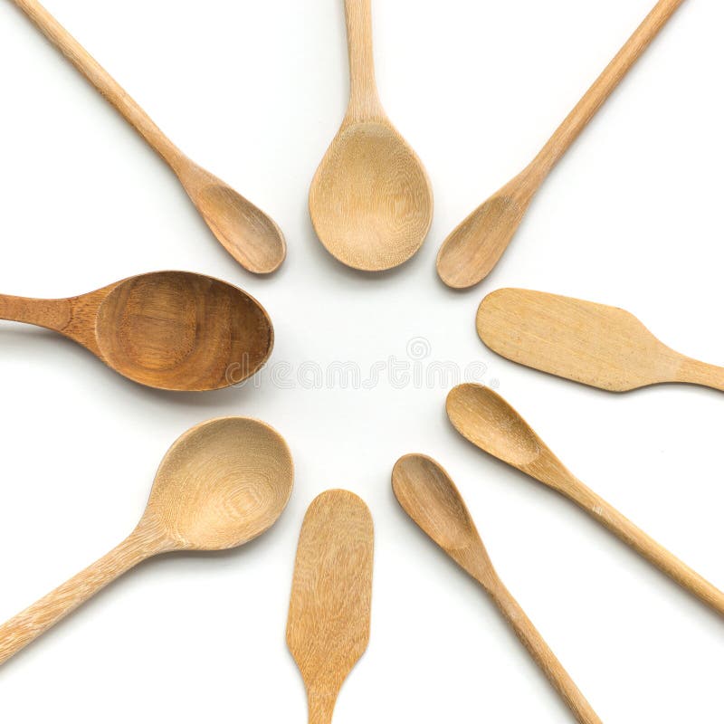Cucharas de madera foto de archivo. Imagen de alimento - 58748330