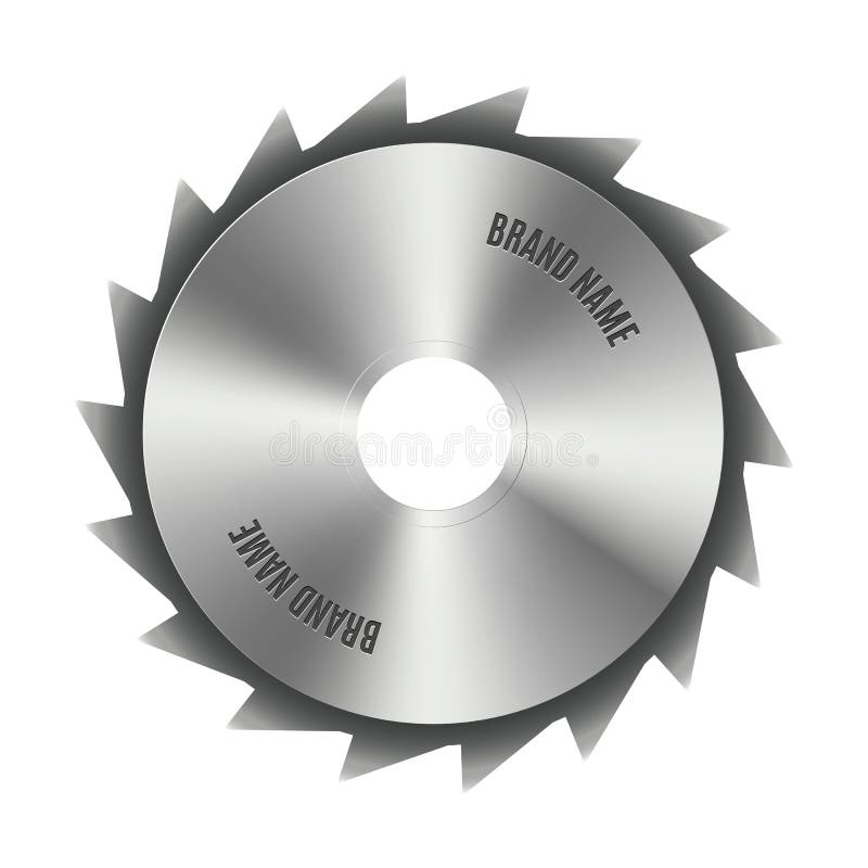 Cuchilla De Acero Para La Sierra, Ejemplo Del Vector Ilustración del ...