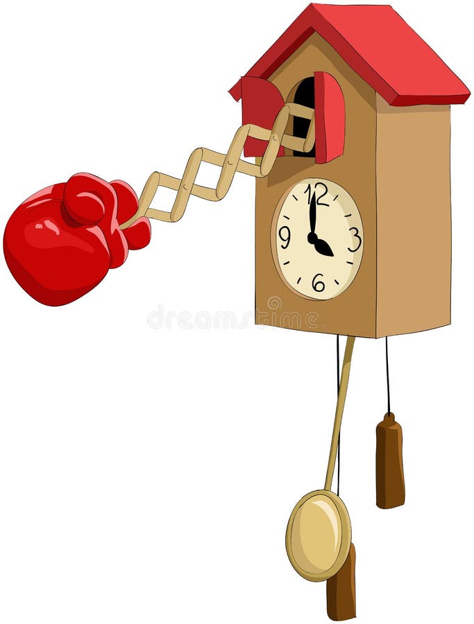 Cuckoo clock stock vector. Illustration of clock, bird - 53582421