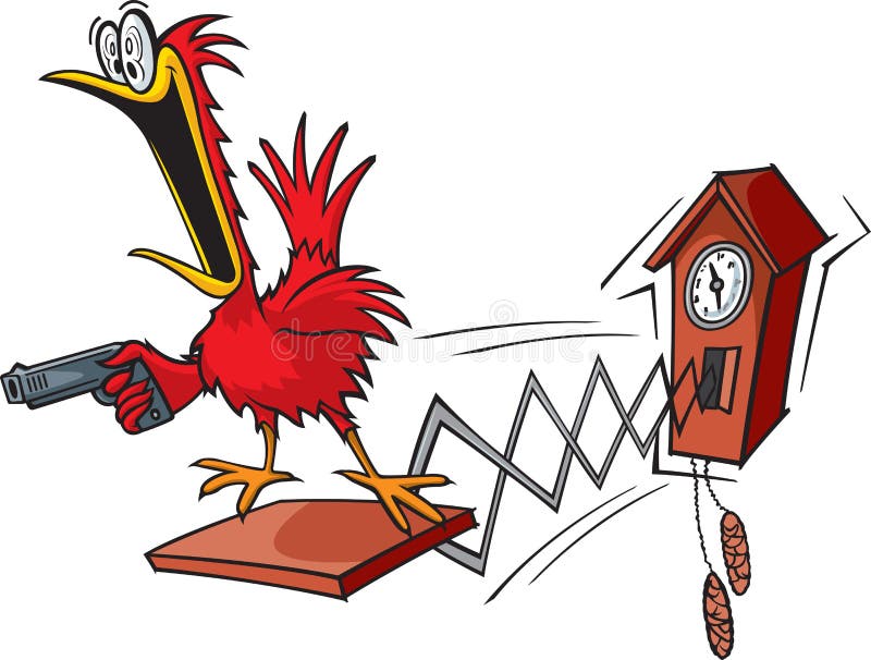 Cuckoo Clock stock vector. Illustration of cuckoo, time - 55775207