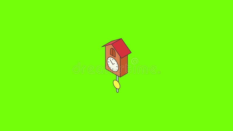 Cuckoo Clock Icon Animation Stock Footage - Video of cone, clock: 217990328