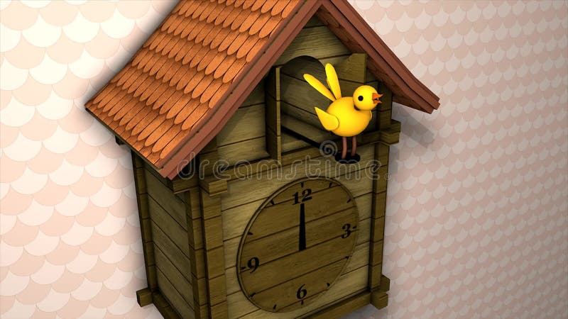 Cuckoo Clock Icon Animation Stock Footage - Video of cone, clock: 217990328