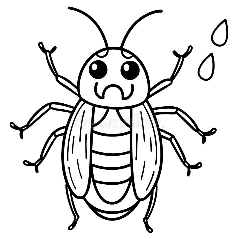 Cucumber Beetle Bug Cries Icon Vector Stock Vector - Illustration of ...