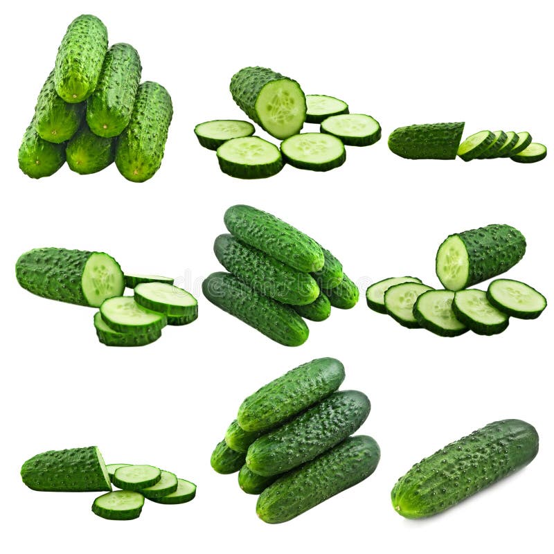 Cucumber collage stock image. Image of eating, fresh - 17723075