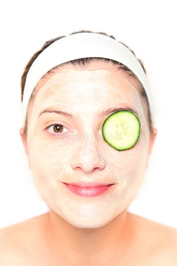 Cucumber on eye stock image. Image of health, closeup - 19431269