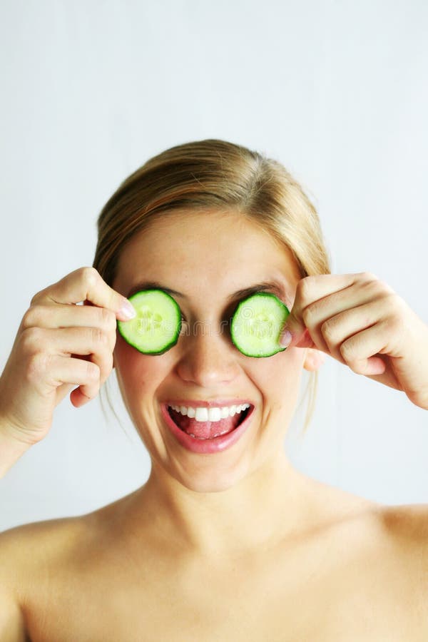 Cucumber face mask stock image. Image of body, massagestudio - 2519029