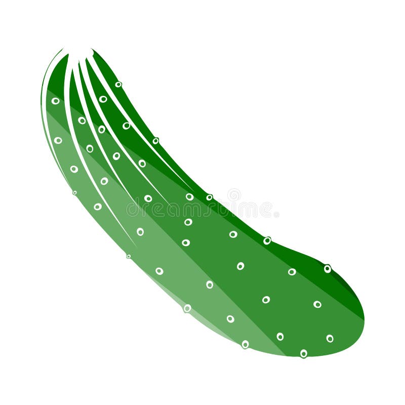 Cucumber Icon Black. Single Plant Icon from the Big Farm, Garden ...