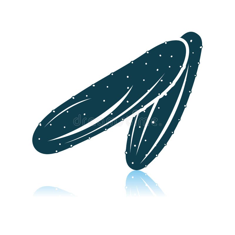 Cucumber Icon Black. Single Plant Icon from the Big Farm, Garden ...