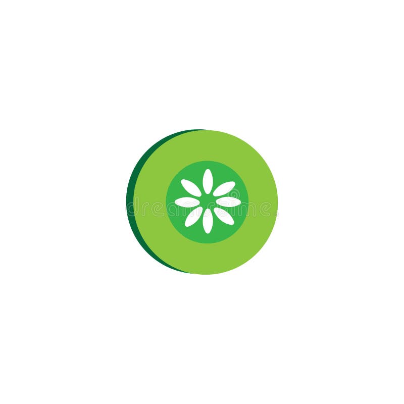 Cucumber icon logo vector stock vector. Illustration of green - 229993253
