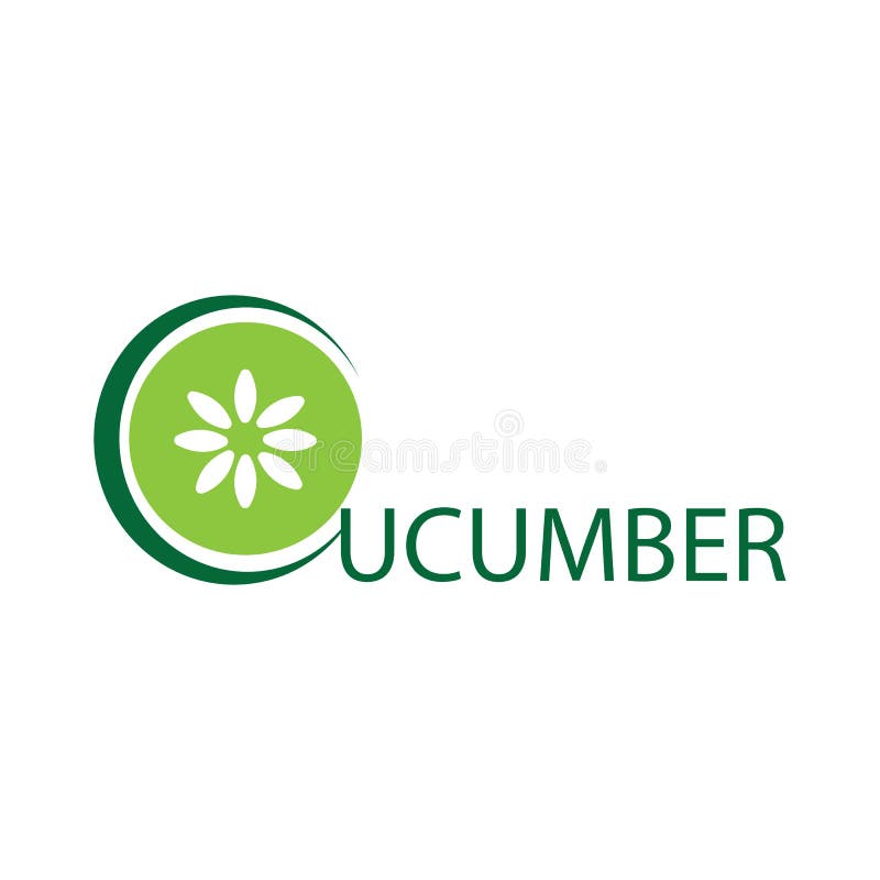 Cucumber icon logo vector stock vector. Illustration of salad - 229993239