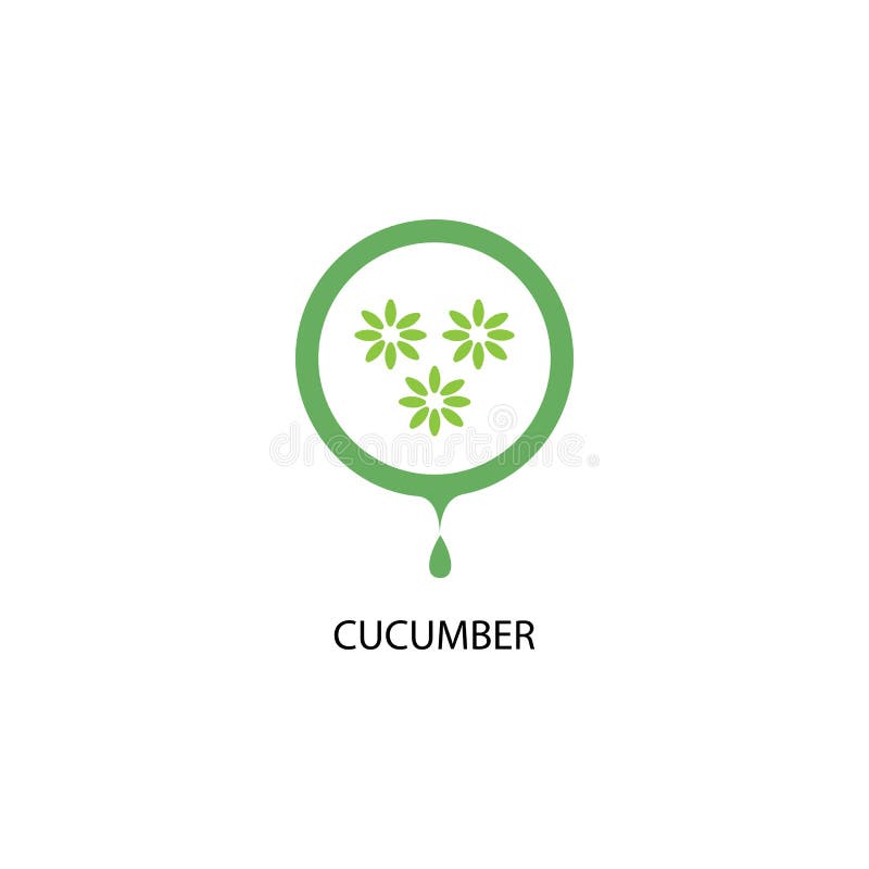 Cucumber icon logo vector stock vector. Illustration of healthy - 229993243