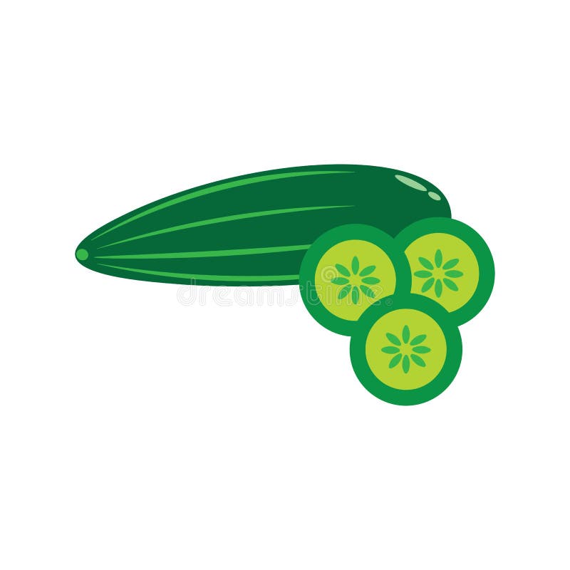 Cucumber icon logo vector stock vector. Illustration of agriculture ...