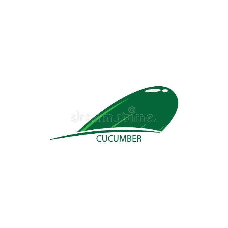 Cucumber icon logo vector stock vector. Illustration of ingredients ...
