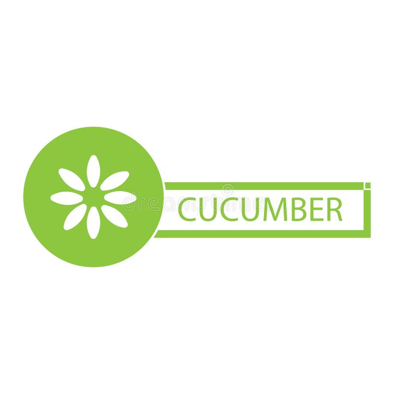 Cucumber icon logo vector stock vector. Illustration of delicious ...
