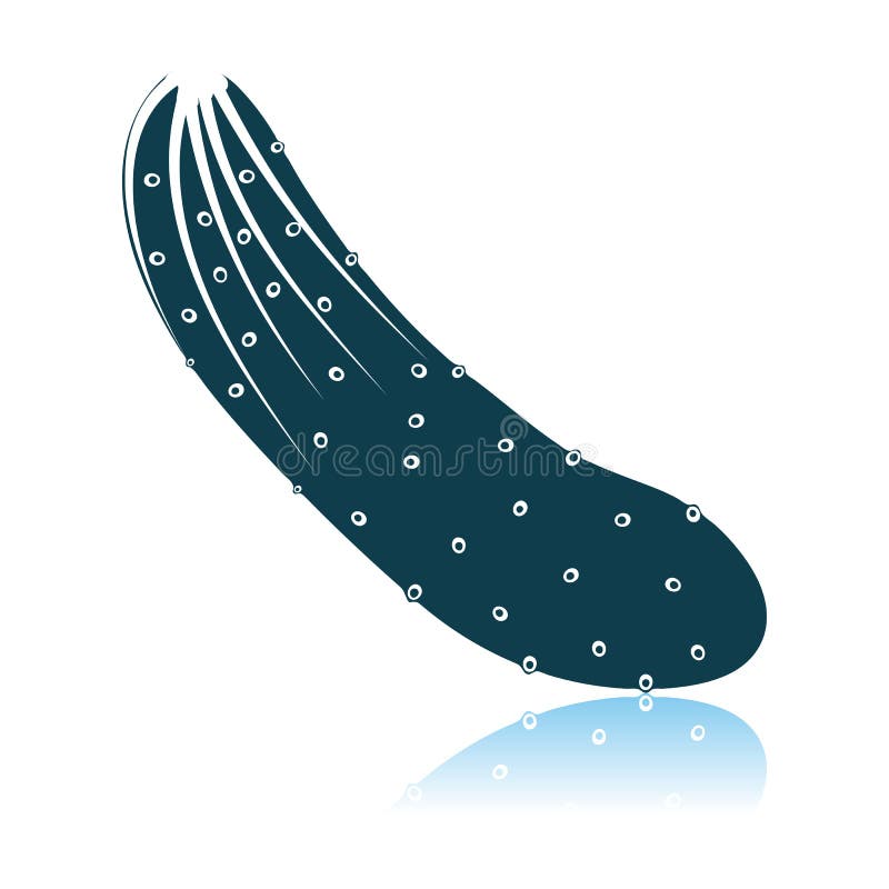 Cucumber Icon Black. Single Plant Icon from the Big Farm, Garden ...