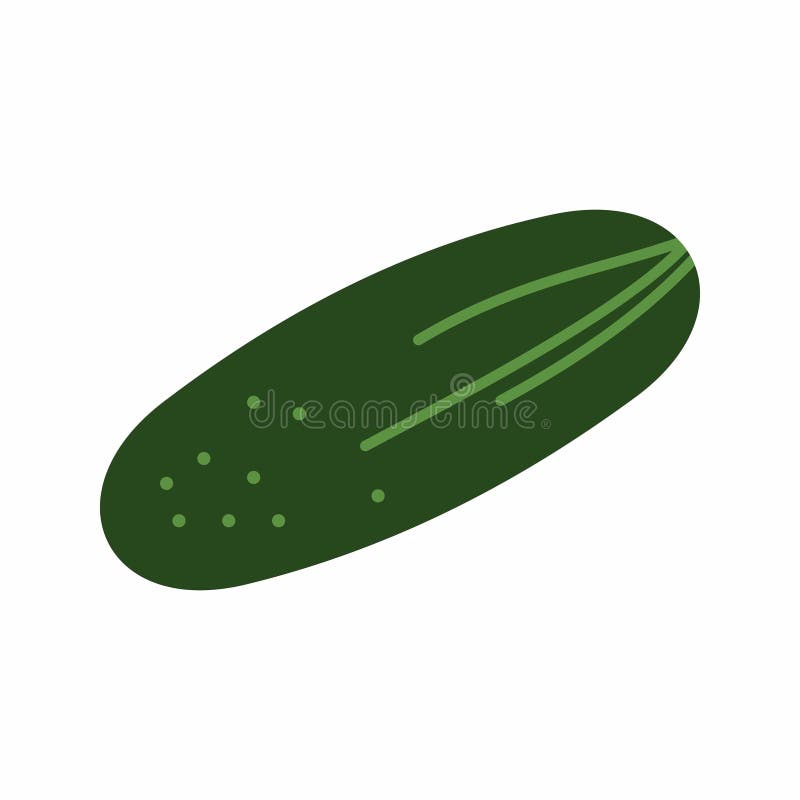 Cucumber Icon Black. Single Plant Icon from the Big Farm, Garden ...