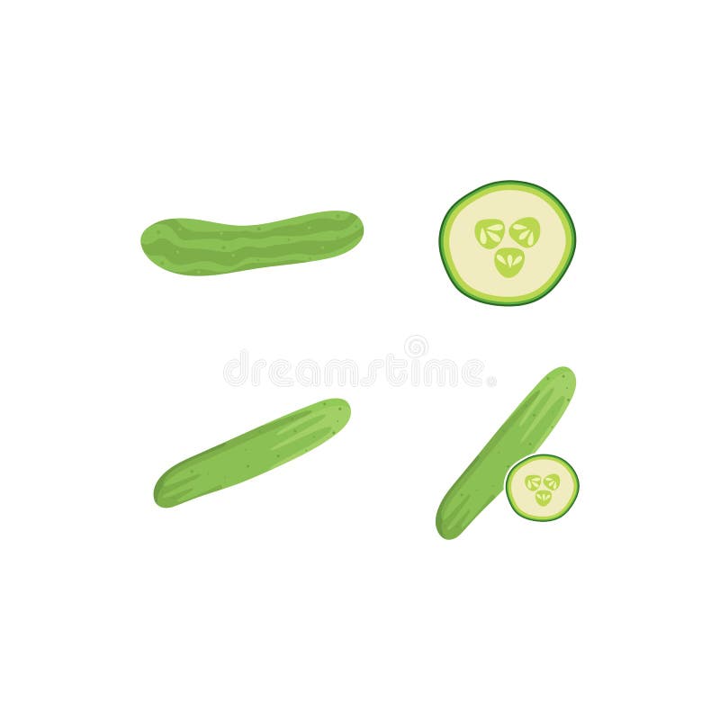 Cucumber Logo Vector Icon Simple Illustration Stock Vector ...