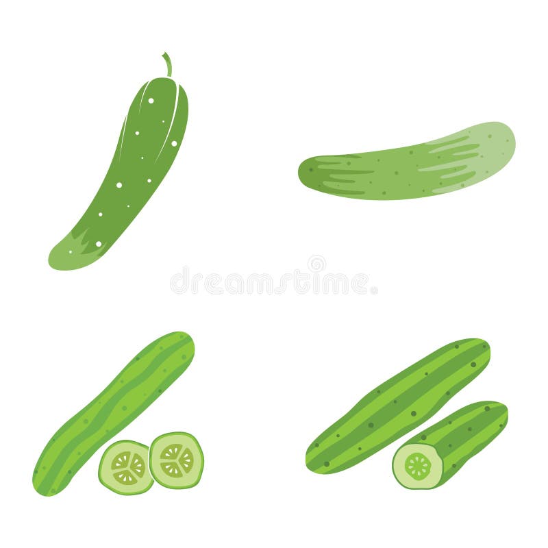 Cucumber Logo Vector Icon Simple Illustration Design Stock Vector ...