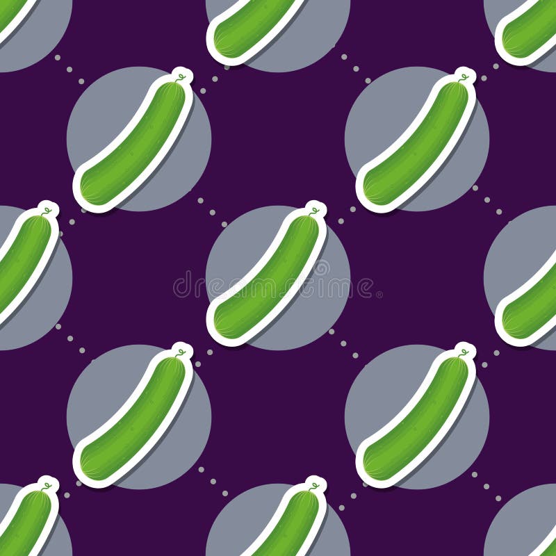 Cucumber Pattern. Seamless Texture with Ripe Green Cucumbers Stock ...