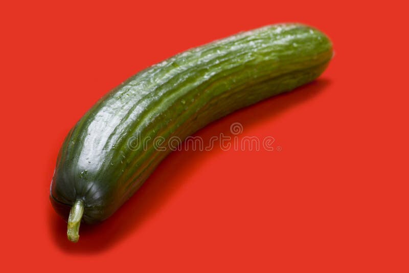 Cucumber on red stock image. Image of juicy, healthy - 14785477