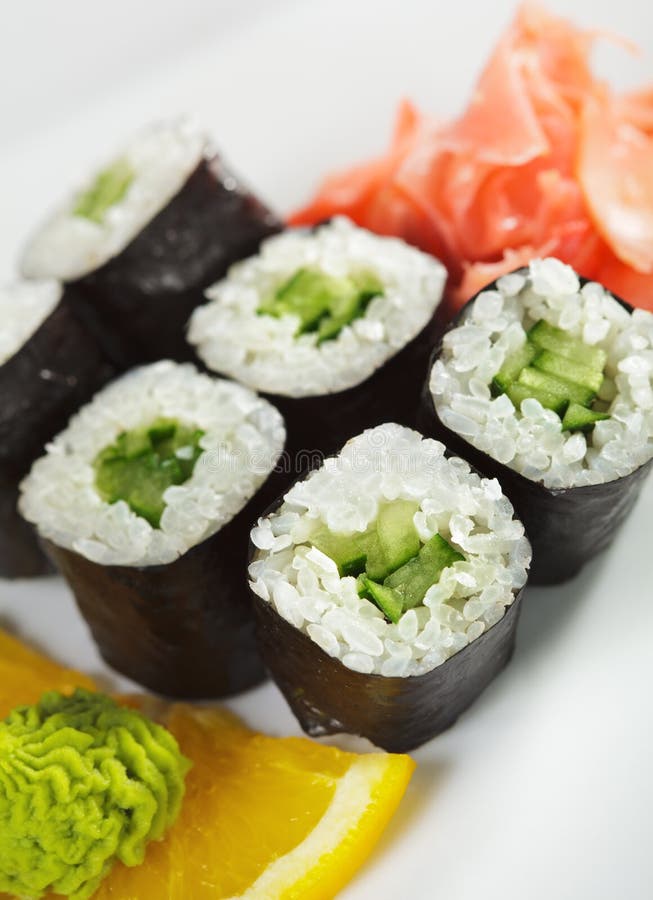 Cucumber Roll stock image. Image of macro, fresh, roll - 11630809