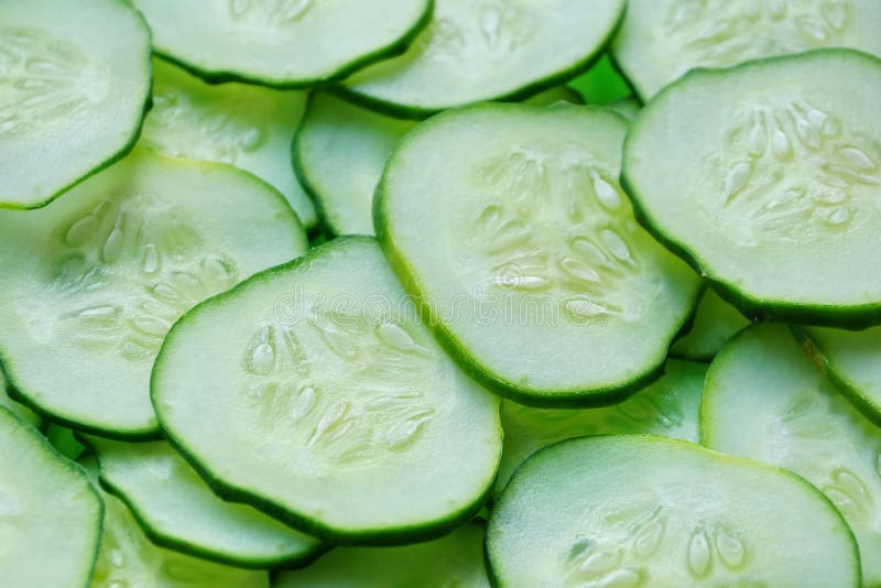 Cucumber Slices Texture Background Stock Photo - Image of green ...