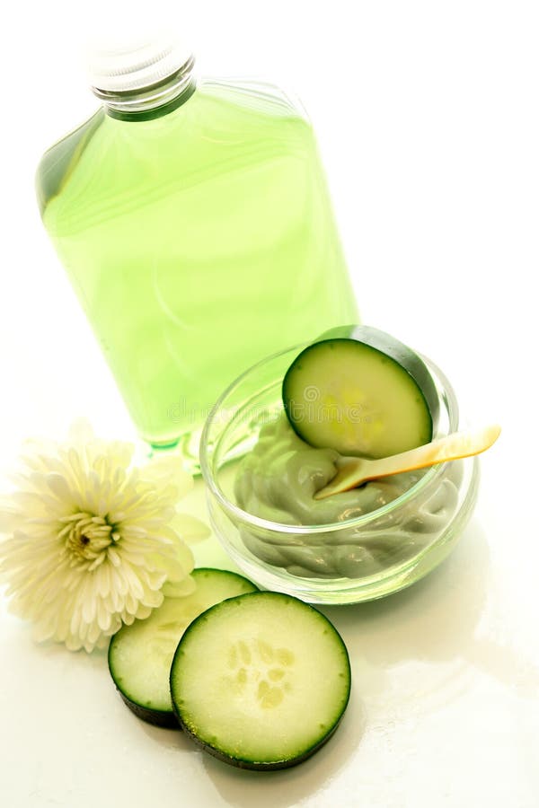 Cucumber spa treatment stock photo. Image of beauty, merchandise - 17794976