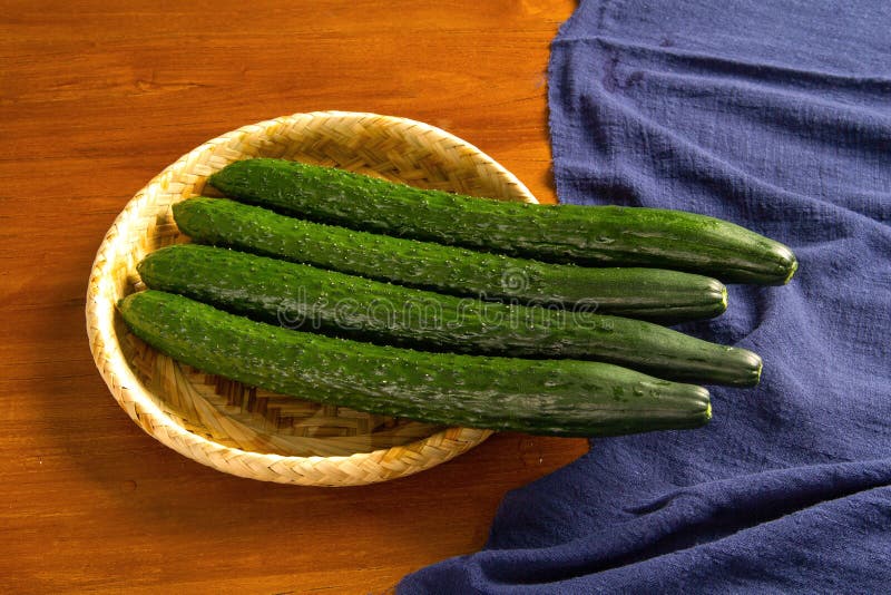 Cucumber on the table stock image. Image of chinese - 190443363