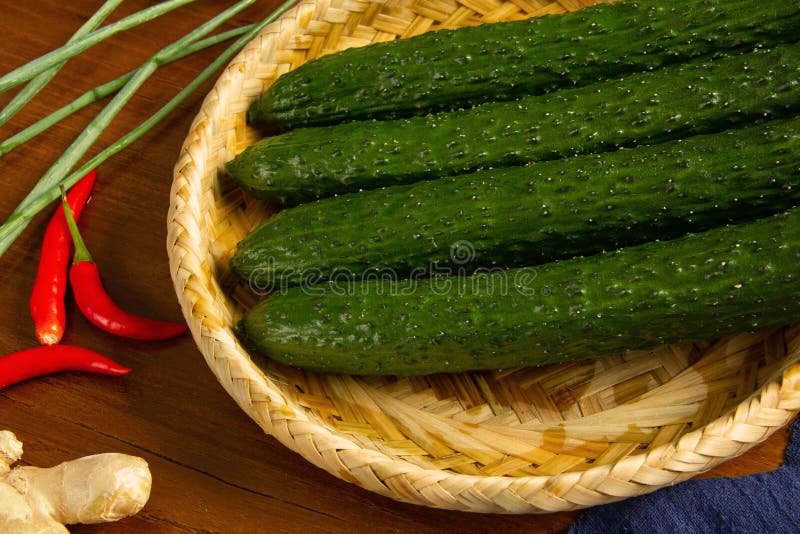 Cucumber on the table stock image. Image of cooking - 190443537