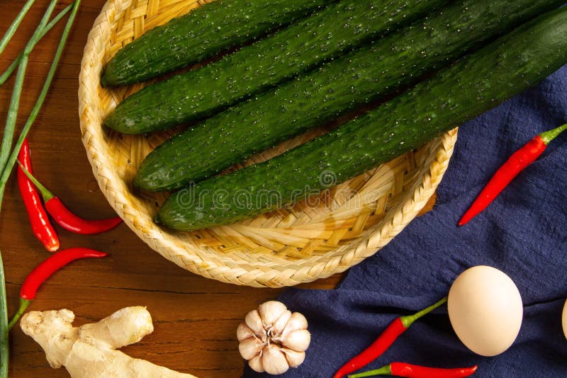 Cucumber on the table stock photo. Image of cooking - 190443616