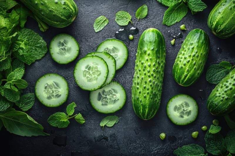 The cucumber trend stock illustration. Illustration of trendy - 334268008