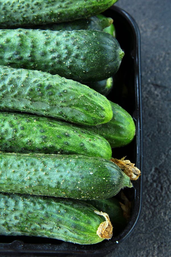 Cucumbers in a box stock photo. Image of healthy, group - 19787544