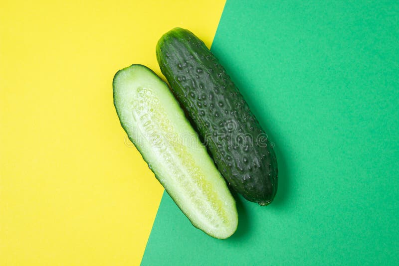 Cut Lengthwise Cucumber White Background Stock Photos - Free & Royalty ...
