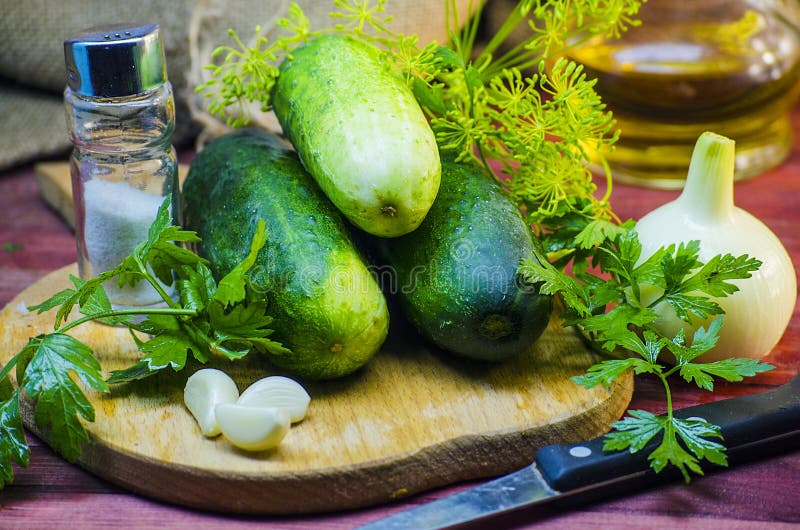 Cucumbers for Preserving and Salting Stock Photo - Image of pickling ...