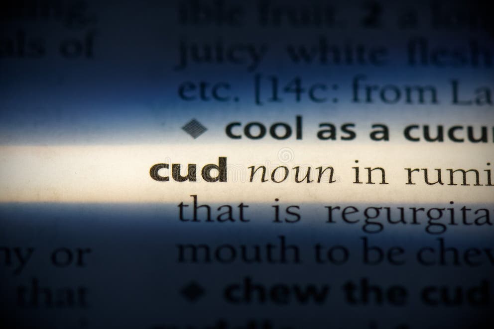 Cud stock image. Image of linguistic, paper, learn, etymology - 161576279