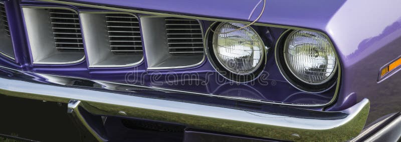 Cuda front grill stock image. Image of motor, light, autos - 48381183