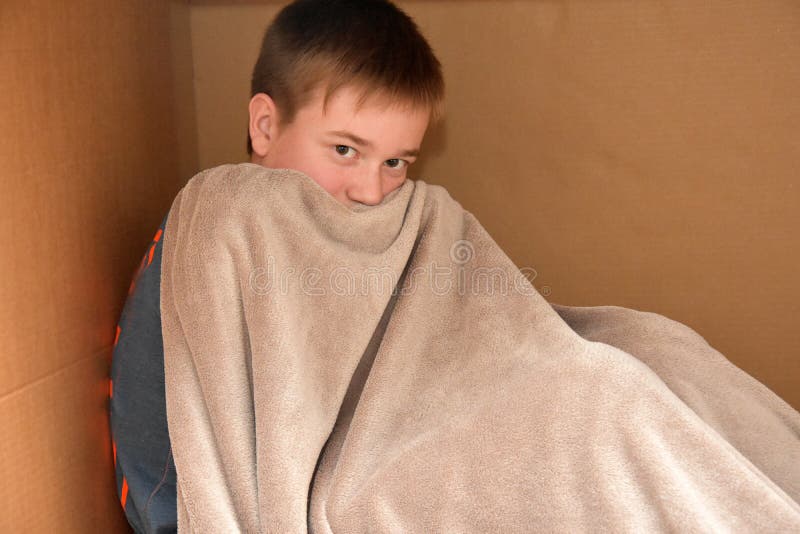 Cuddle in a box stock image. Image of material, looking - 65275175