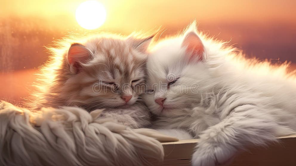 Cuddle Pile of Kittens stock illustration. Illustration of captures ...
