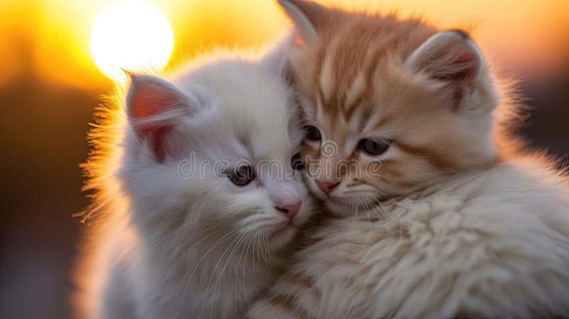 Cuddle Pile of Kittens stock illustration. Illustration of realistic ...