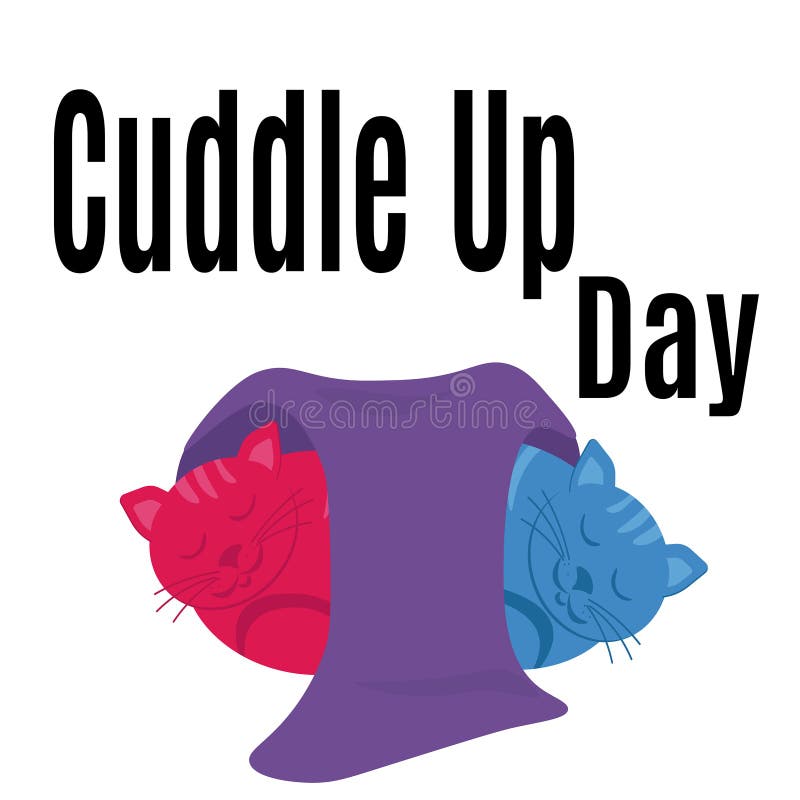 Cuddle Up Day, Idea for Poster, Banner, Flyer or Postcard Stock Vector ...