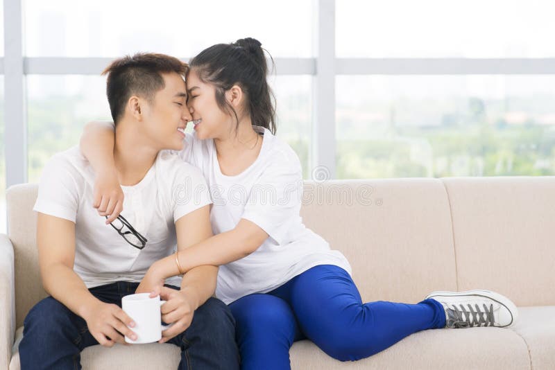 Cuddling students stock image. Image of passionate, indoors - 27879819