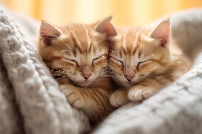 Cuddly Kittens stock illustration. Illustration of species - 279166254