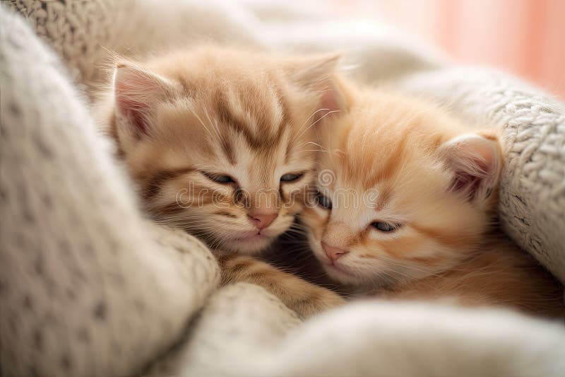 Cuddly Kittens stock illustration. Illustration of cute - 279166295