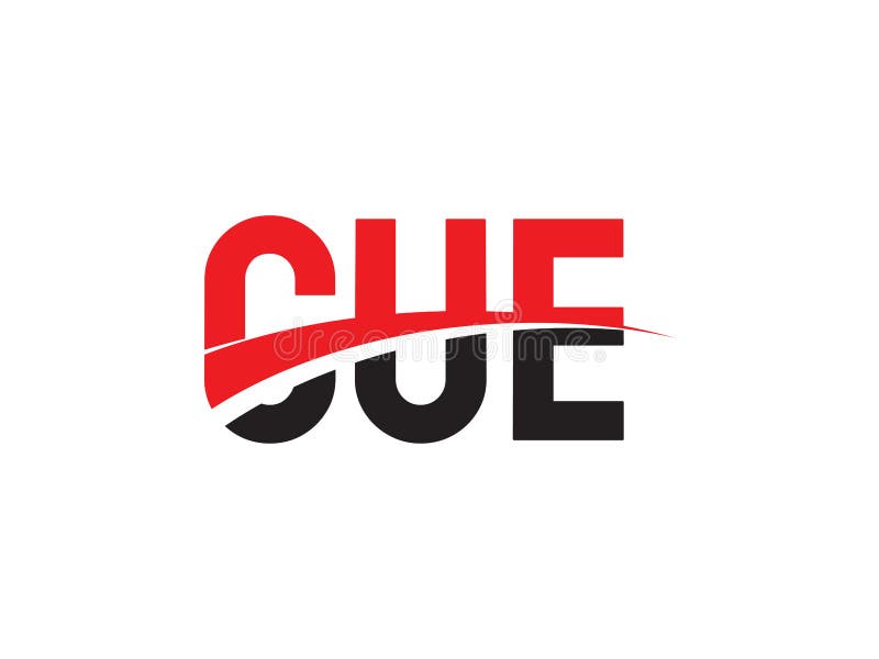 CUE Letter Initial Logo Design Vector Illustration Stock Vector ...